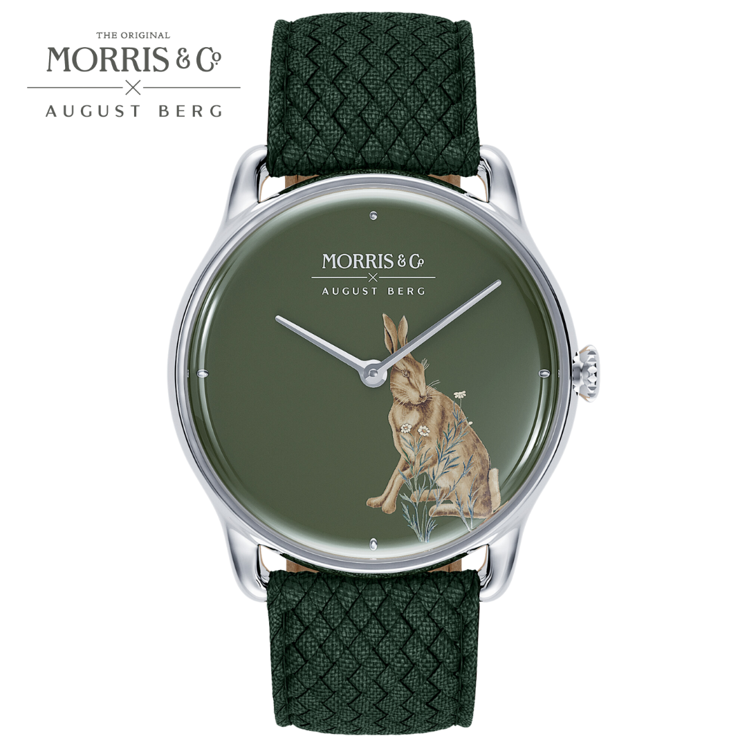 Morris & Co. Crimson Silver Forest Hare Watch – August Berg