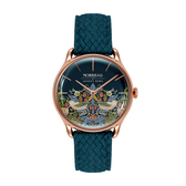 Morris & Co. Indigo Rose Gold Strawberry Thief Watch – August Berg